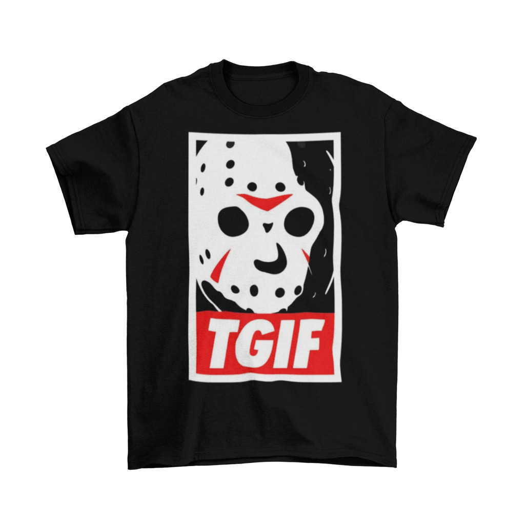 Tgif Jason Vorhees เสื้อยืด Unisex ผู้ใหญ่สยองขวัญ Freddy Jason ...