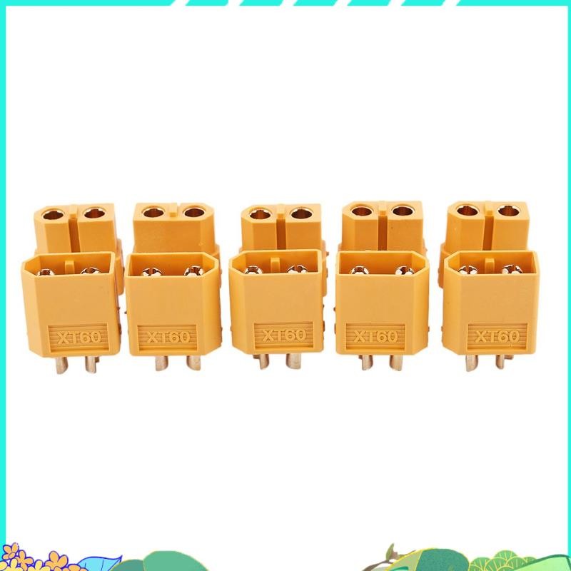 5 x คู่ RC XT60 ขั้วต่อแบตเตอรี่ PAIR ชายและหญิง + หดความร้อน | Shopee ...