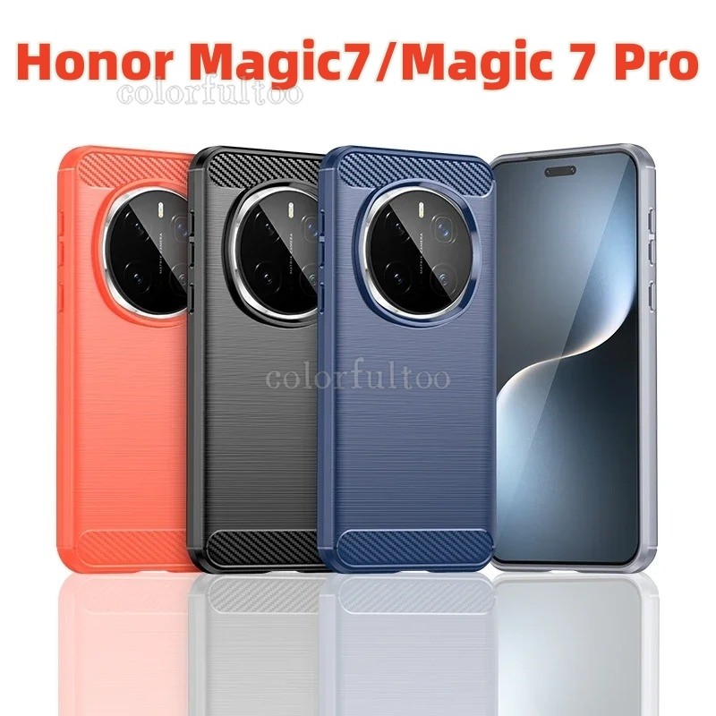 คาร์บอนไฟเบอร์บางพิเศษธุรกิจผู้ชายเคสโทรศัพท์สําหรับ Honor Magic 7 6 Pro 6Pro 7Pro Magic6 Magic7 ...