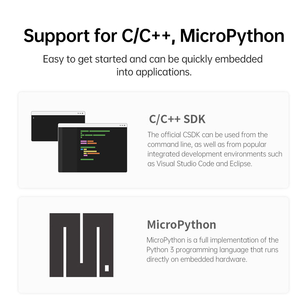Pcbfun RP2350 Tiny Microcontroller บอร์ดพัฒนาตาม Rp2350A Dual Core Dual ...