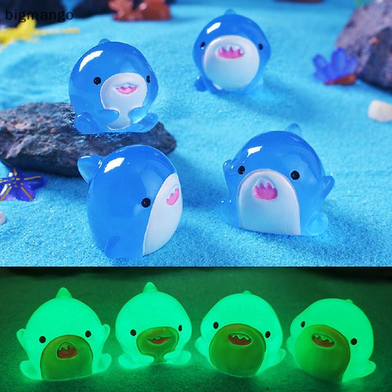 [bigmango] 1 ชิ้น Mini Shark Luminous ของเล่นตกแต่งน่ารักเด็กเรืองแสงใน ...