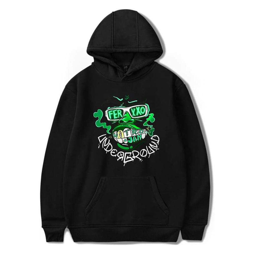 Feid Ferxo Hoodie Nitro Jam Underground Tour Merch ผู้ชายแขนยาวเสื้อกัน ...