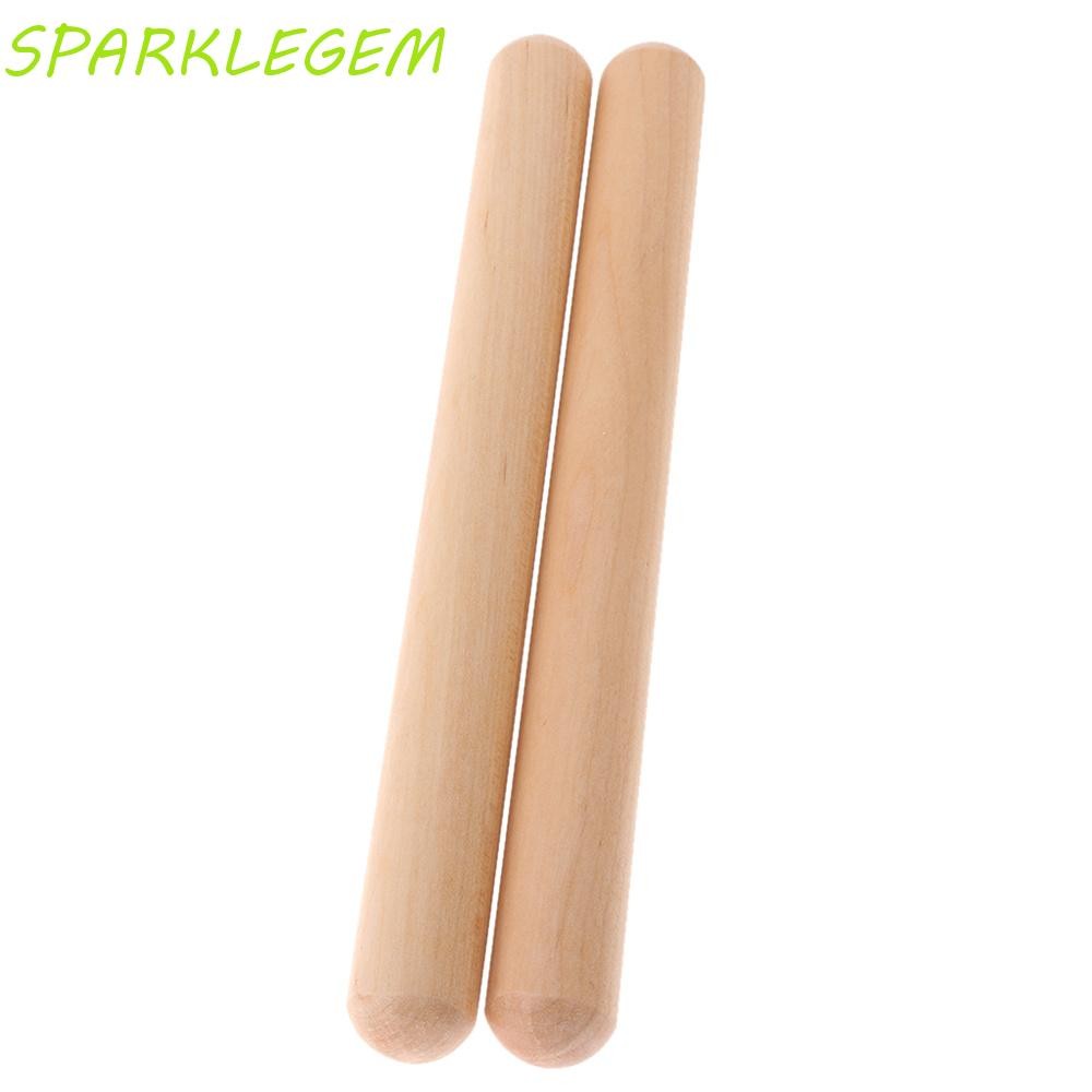 SPARKLEGEM Rhythm Sticks เด็กเด็กทนทาน Claves Percussion Instrument ...