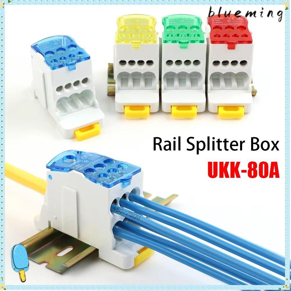 BLUEMING2 1 ชิ้น UKK-80A กล่องแยก, High-Current One ขั้วต่อสายไฟหลายออก ...