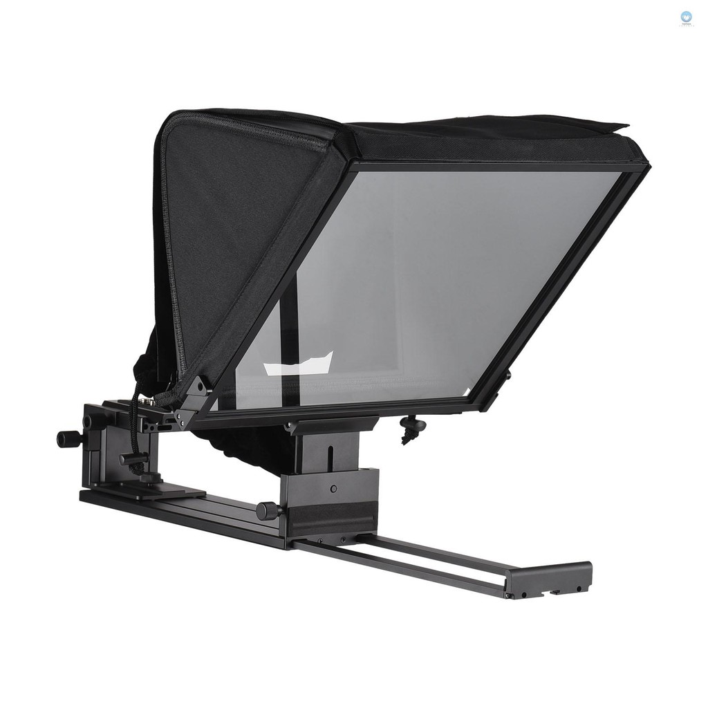 แบบพกพา Teleprompter 16 นิ้ว Universal Prompter พร้อม Cold Shoe Mount 1 ...