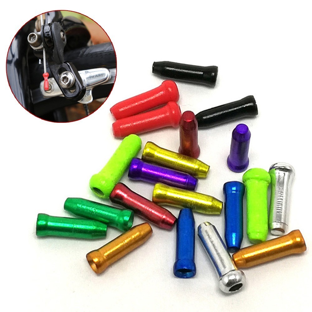 ⭐ การลดราคาครั้งใหญ่⭐ 50 ชิ้น Shift Cable Tips เบรคเกียร์สาย End Cap ...