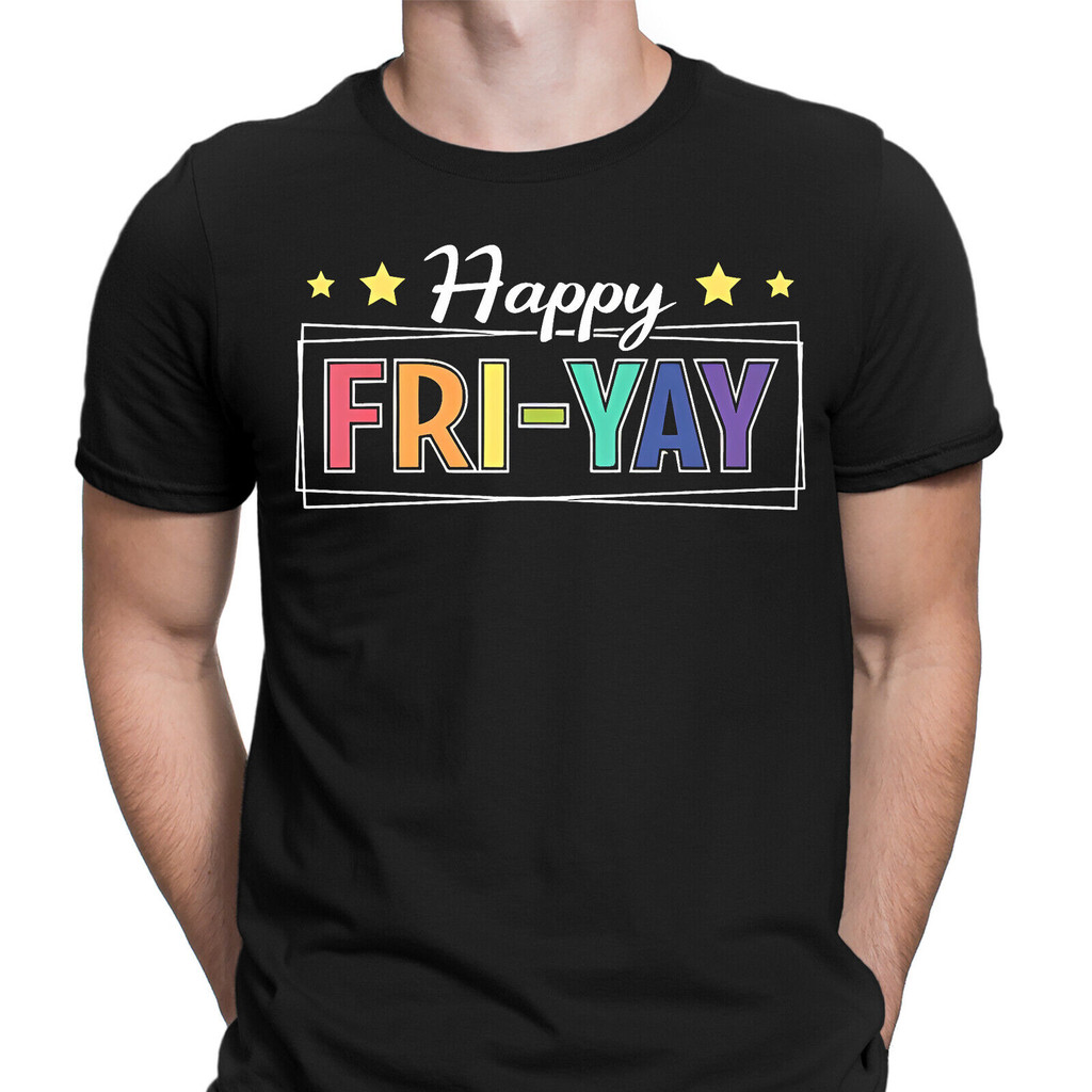 เสื้อยืดการศึกษาวันครู Happy Fri-Yay ขอบคุณครู #Td | Shopee Thailand