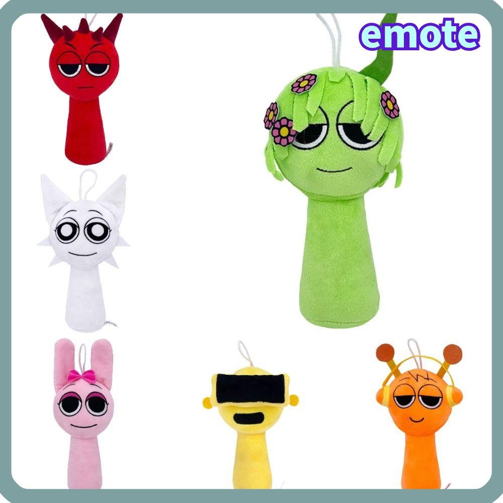 Emote Sprunki Plush Toy, Raddy Vineria Plushie Doll, การ์ตูน Pinki ...