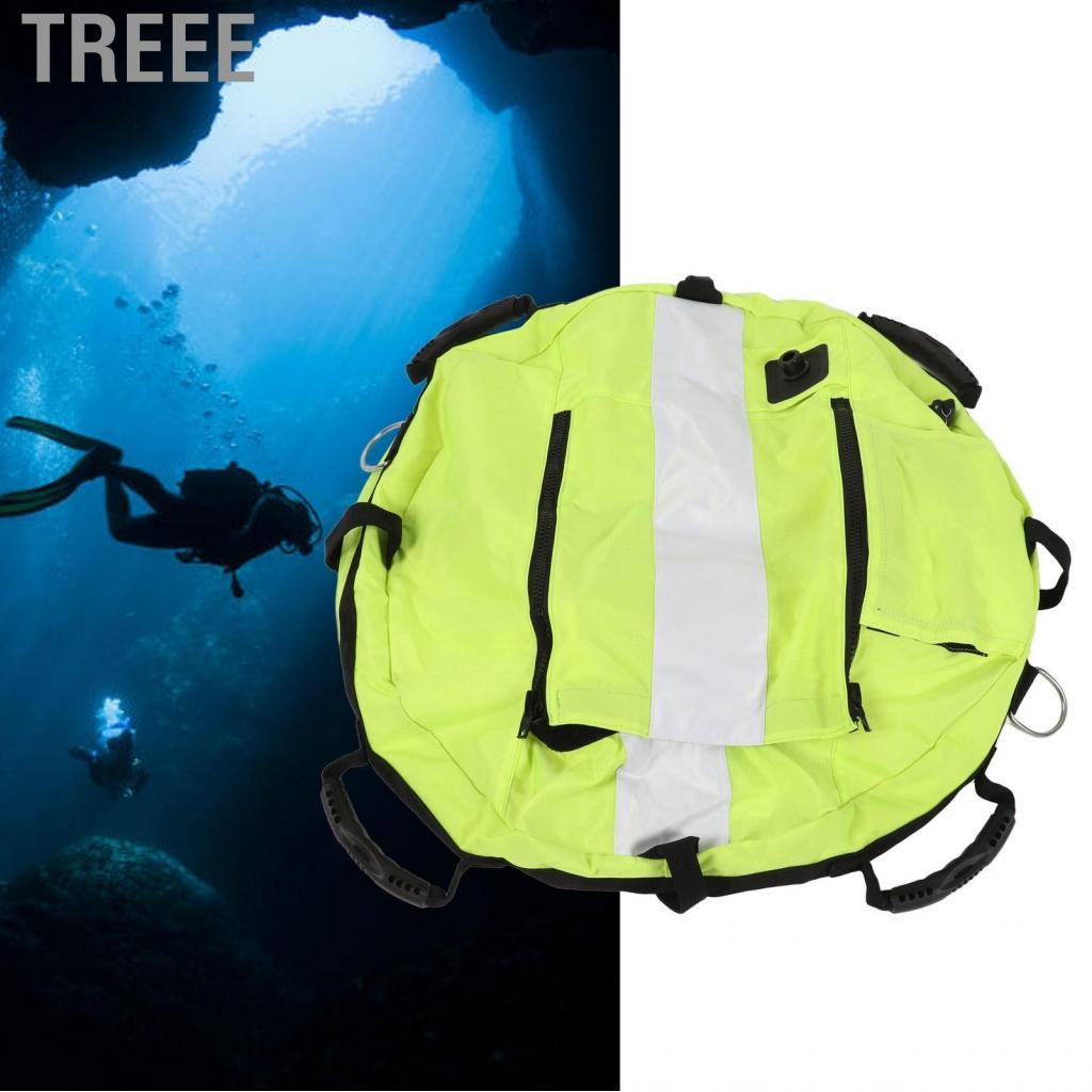 Treee US Freediving Float Ball เรืองแสงสีเหลืองไนลอนกระเพาะปัสสาวะ ...