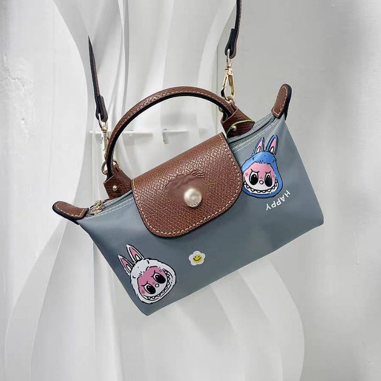 สไตล์ใหม่ Labu ผ้าพิมพ์ Mini Nylon Dumpling Bag One Shoulder Messenger ...