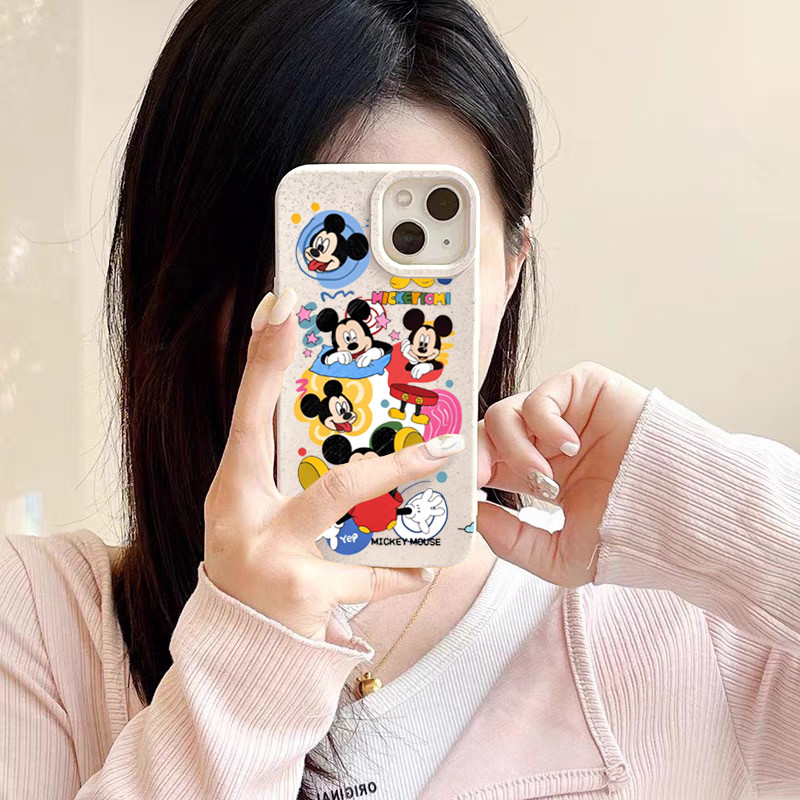 ขั้นสูง กรณีโทรศัพท์ ป้องกันการชนกัน for iPhone7/8P 15PRO XR XS X11 13 12 14 Pro Maxมิกกี้น่ารัก ...