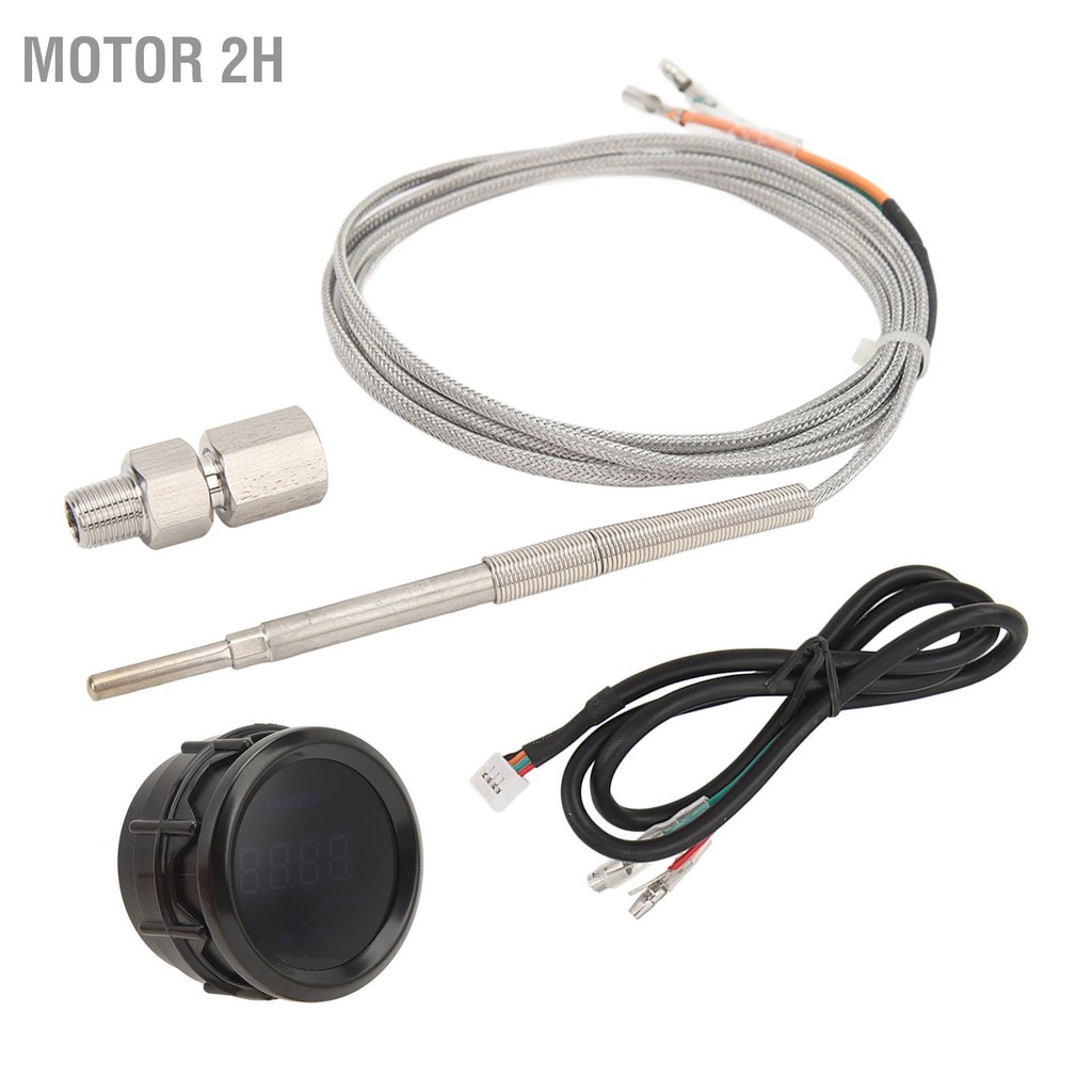 Motor 2H Exhaust Gas Temp Gauge 52mm High Accuracy Universal Fit 12V ...