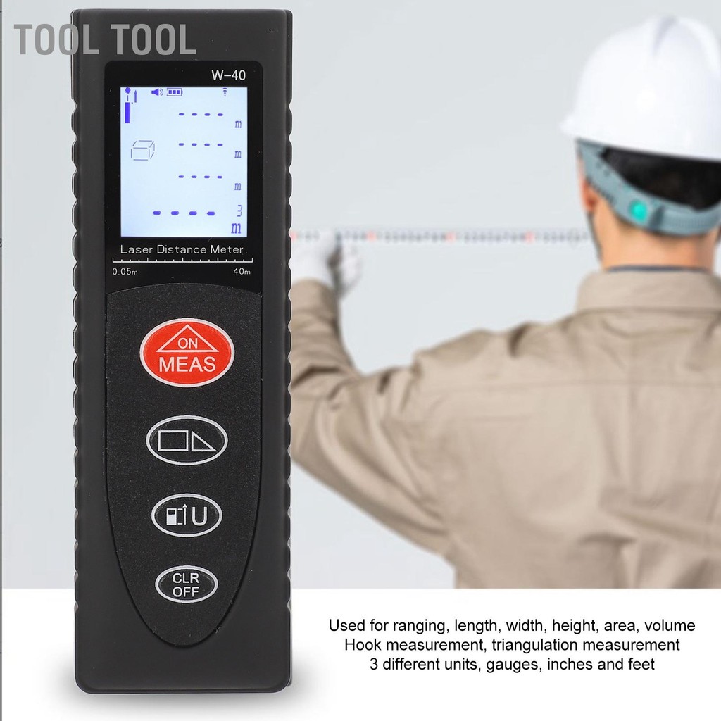 Tool Laser Distance Meter 40meter Mini Portable Digital Accurate ...