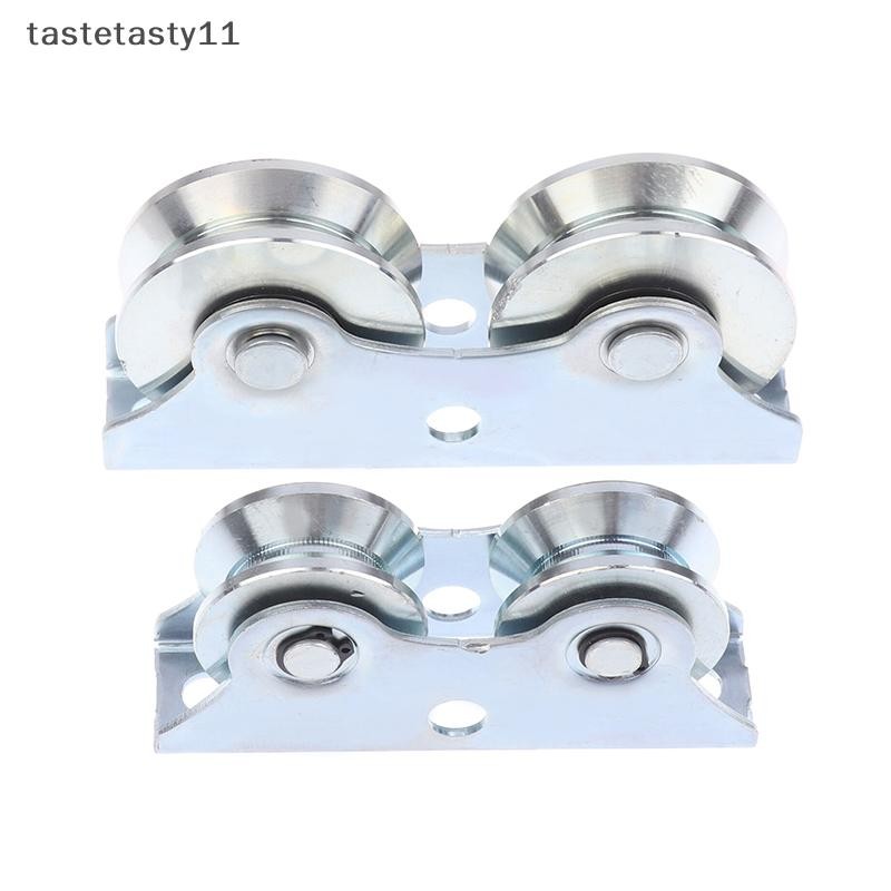 TA 1 ชิ้น Inverted Track Rolling ประตูบานเลื่อนเหล็กร่องล้อ V รูปพร้อม ...