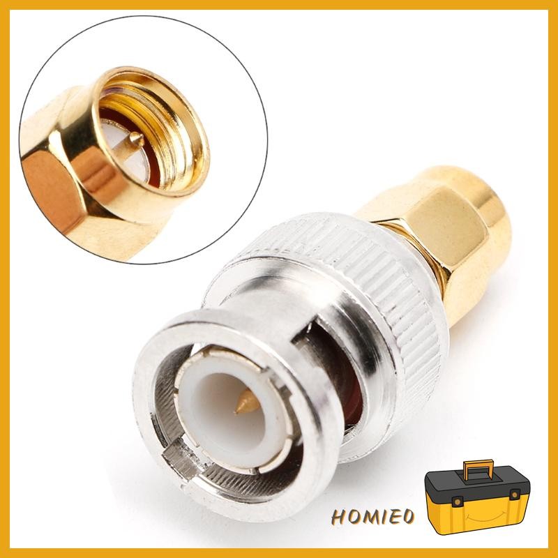 HOMIE0 SMA-BNC-JJ RF Coaxial Coax Adapter SMA Male to BNC Male Plug Straight | Shopee Thailand
