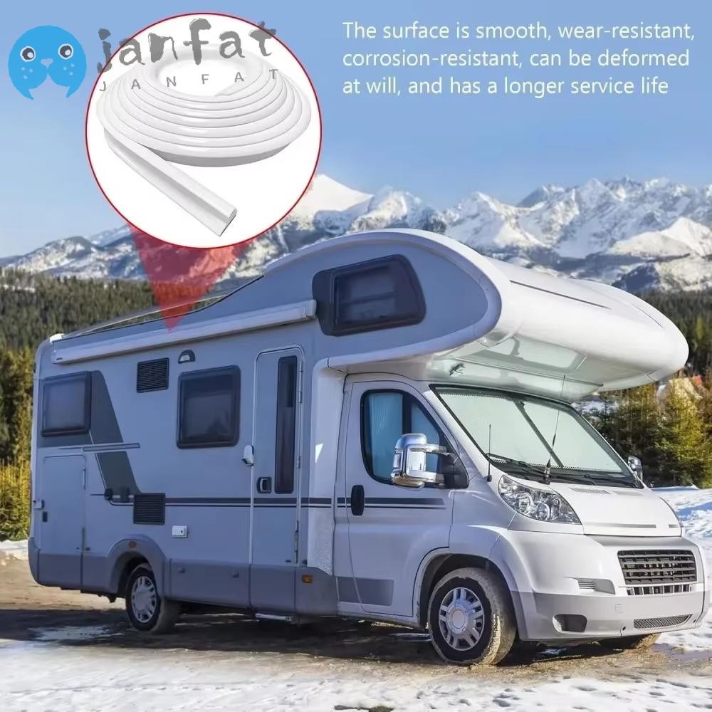 JANFAT Van Rain Guard, Stop Water Guide J-Type Caravan Water Guide ...
