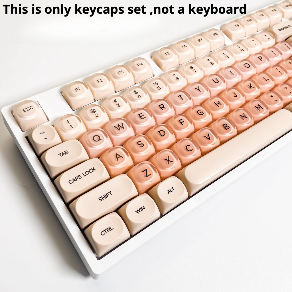 Thai PBT Keycap HOA Liquid Foundation สีชมพู Semi-permeable Matte ...