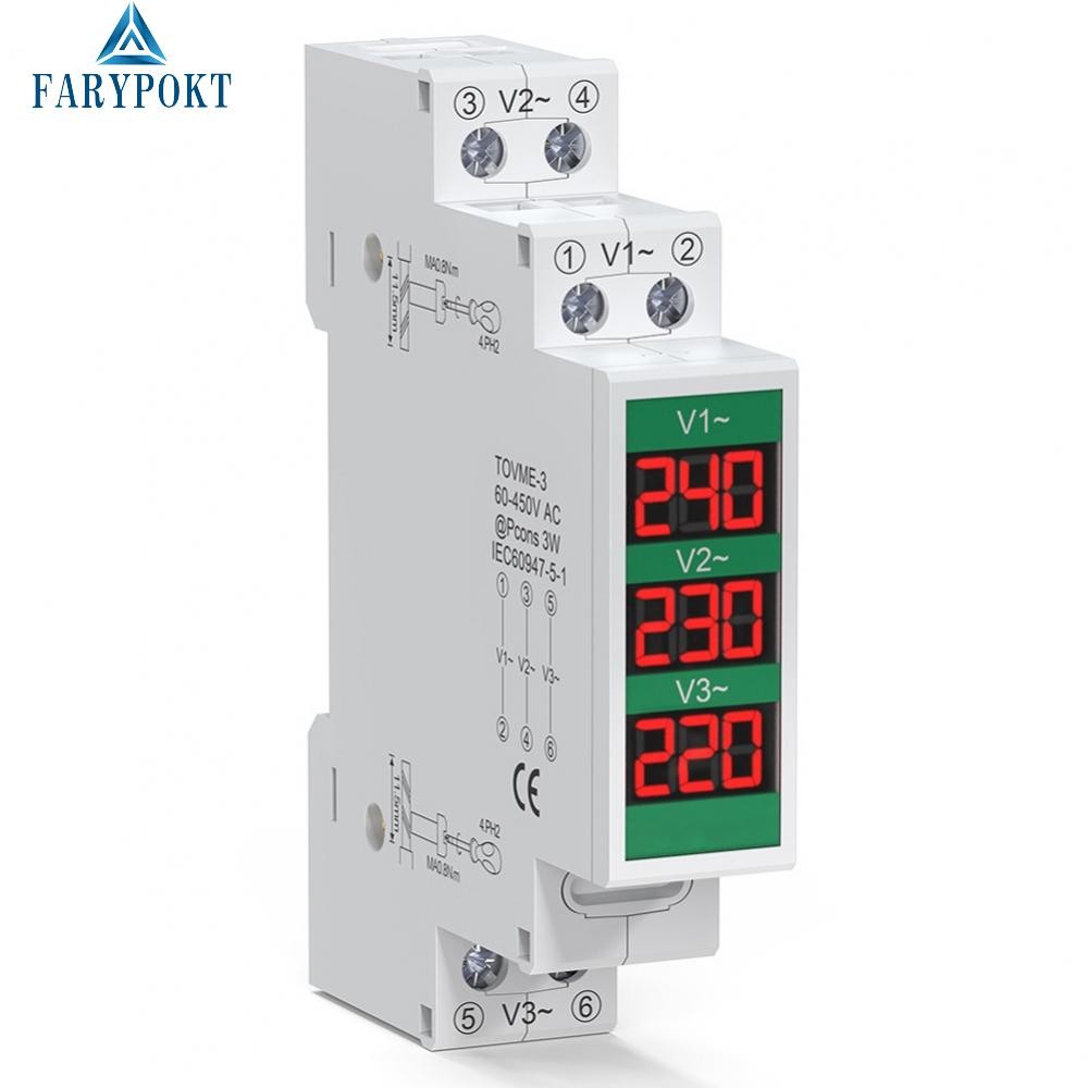 Digital Display Voltmeter Multi-Device Readout Storage Temperature -25 ...