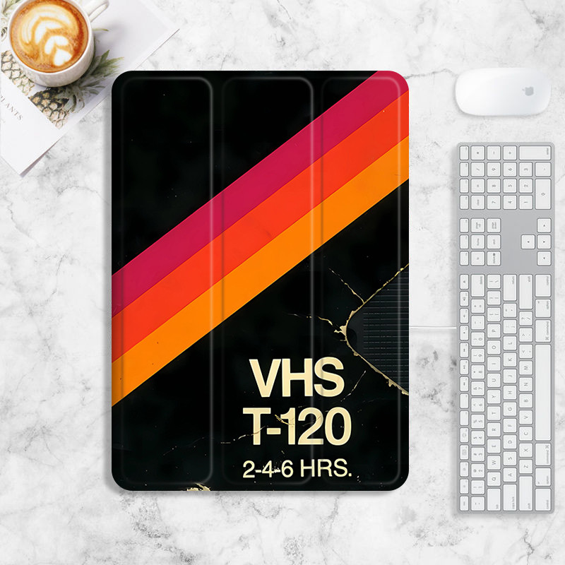 แฟชั่นแบรนด์ VHS T120 กรณี iPad air4/5/6 10.2 gen7/8/9 กรณี iPad mini4 ...