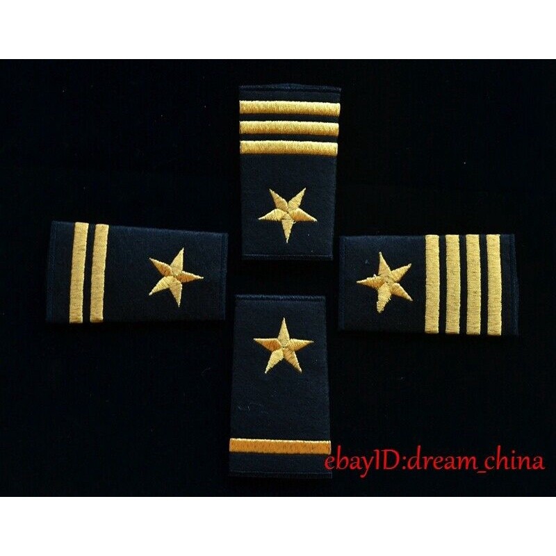 พร้อมสต็อก Gold Star Pilot Captain, Gold Strips Epaulettes, Pilot ...