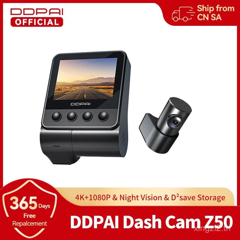 Ddpai Dash CAM Z50ด้านหน้าและด้านหลัง4K CAM รถกล้อง4K ในตัว WiFi GPS ADAS dual Dash กล้องรถ DVR ...