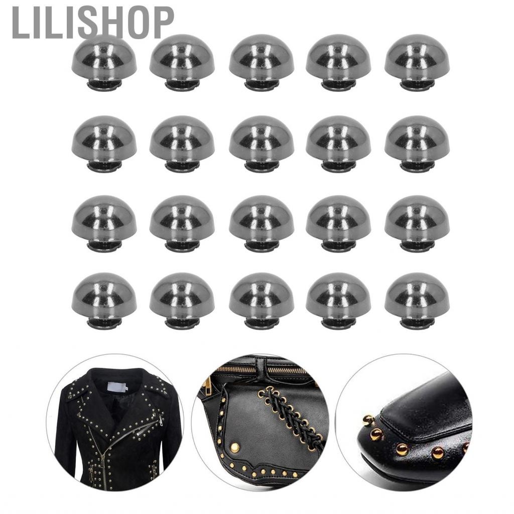 Lilishop 100เซ็ต15มิลลิเมตรElectroplatedเงินสีดำเห็ดประเภทหนังหัตถกรรมRivets | Shopee Thailand