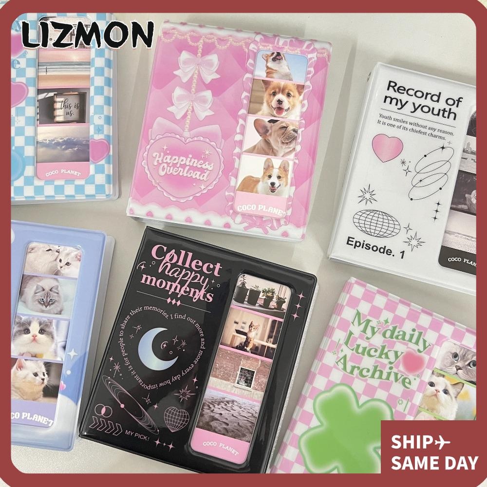 LIZMON Photocard Binder,สะสมการ์ดอัลบั้มโปสการ์ดหนังสือการ์ด,INS PVCขนาดใหญ่ความจุ Idol Card ...