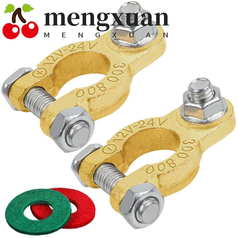 MENGXUAN แบตเตอรี่ Pole Clamps, M8 Bolts Universal แบตเตอรี่ Terminal ...