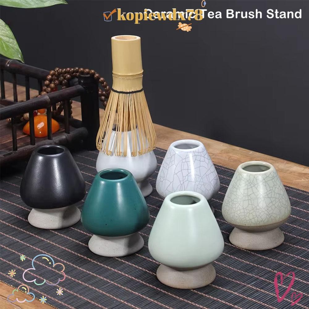 KOPIEWDX78 ญี่ปุ่นเซรามิค Chasen ผู้ถือ, แปรงเครื่องบด Teaware Matcha ...