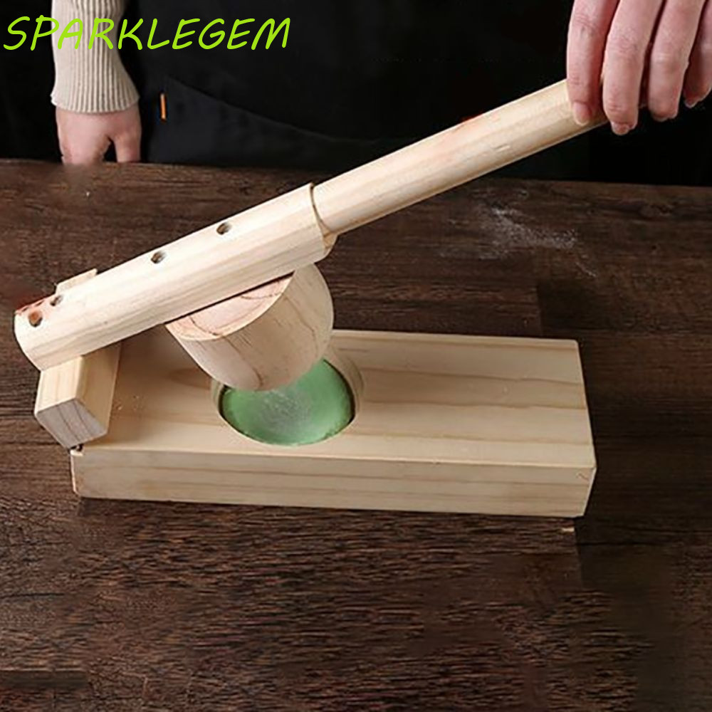 SPARKLEGEM Mochi Skin Maker,มือกดไม้Dumpling Skin Presser,อุปกรณ์ครัวทน ...