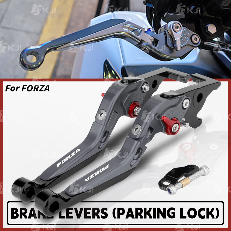 สําหรับ Honda FORZA 350/300/250/150/125 ที่จอดรถเบรค Lever Handle ...
