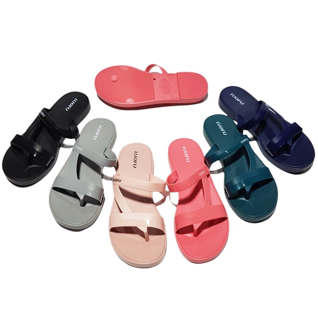 BLS Luofu รองเท้าแตะเจลลี่ยางผู้หญิง Kokop F2232-E01KJ5W (AY2) | Shopee ...