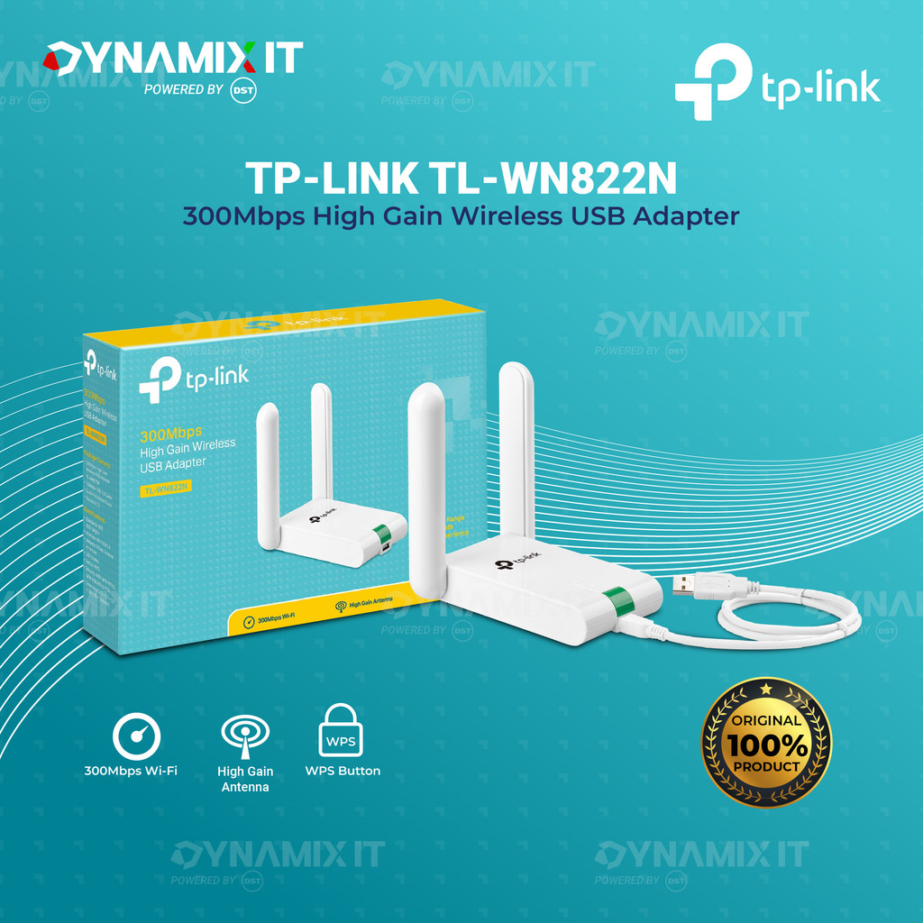 TP-Link / TPLink TL-WN822N 300Mbps อะแดปเตอร์ USB ไร้สายกําลังสูง | Shopee Thailand