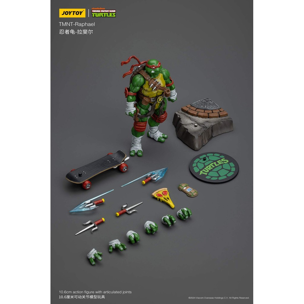 (RE-Run) TMNT - Wave 1 - แอ็คชั่นฟิกเกอร์ Raphael By JOYTOY | Shopee ...