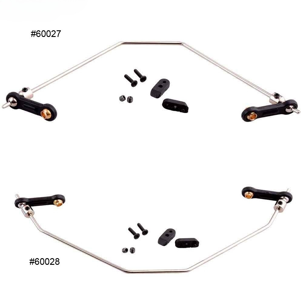 Rc 60027 + 60028 ด้านหน้าและด้านหลัง Sway Bar + Link สําหรับ HSP 1:8 ...