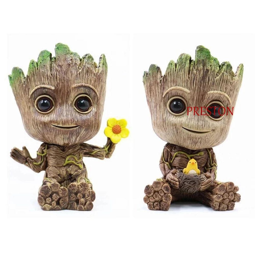 Preston Tree Man Groot รุ่นนั่งของเล่นเด็ก Marvel Mini Groot ตกแต่งรถ 6 ...