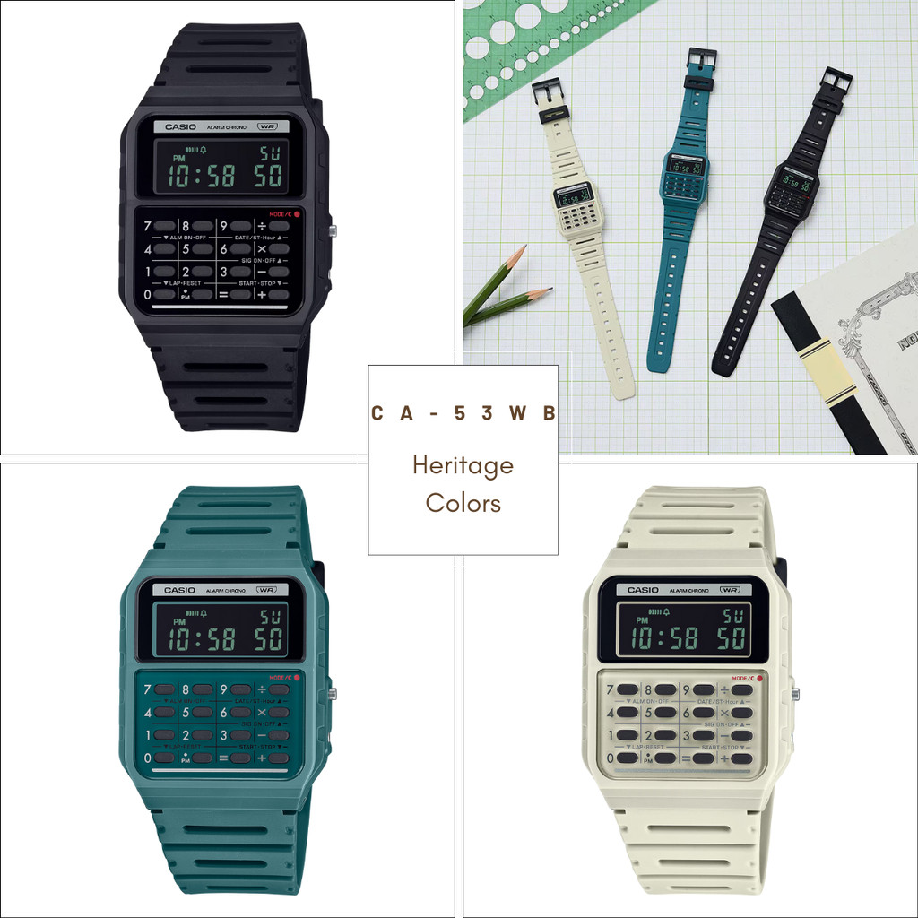 นาฬิกา เครื่องคิดเลขรุ่นใหม่ล่าสุด CASIO CA-53WB Series Casio Standard ...