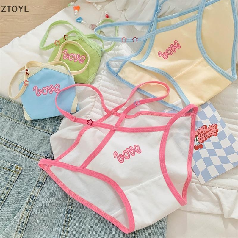 Ztoyl Summer Sweet Dopamine กางเกงชั้นในสตรีเซ็กซี่สายไขว้กางเกงเอวต่ํา ...