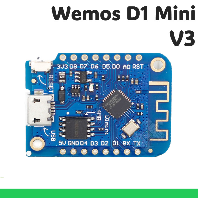 ENGLAB★ Wemos D1 mini V3 Revision 3, เปรียบเทียบกับ Arduino, Wemos ...