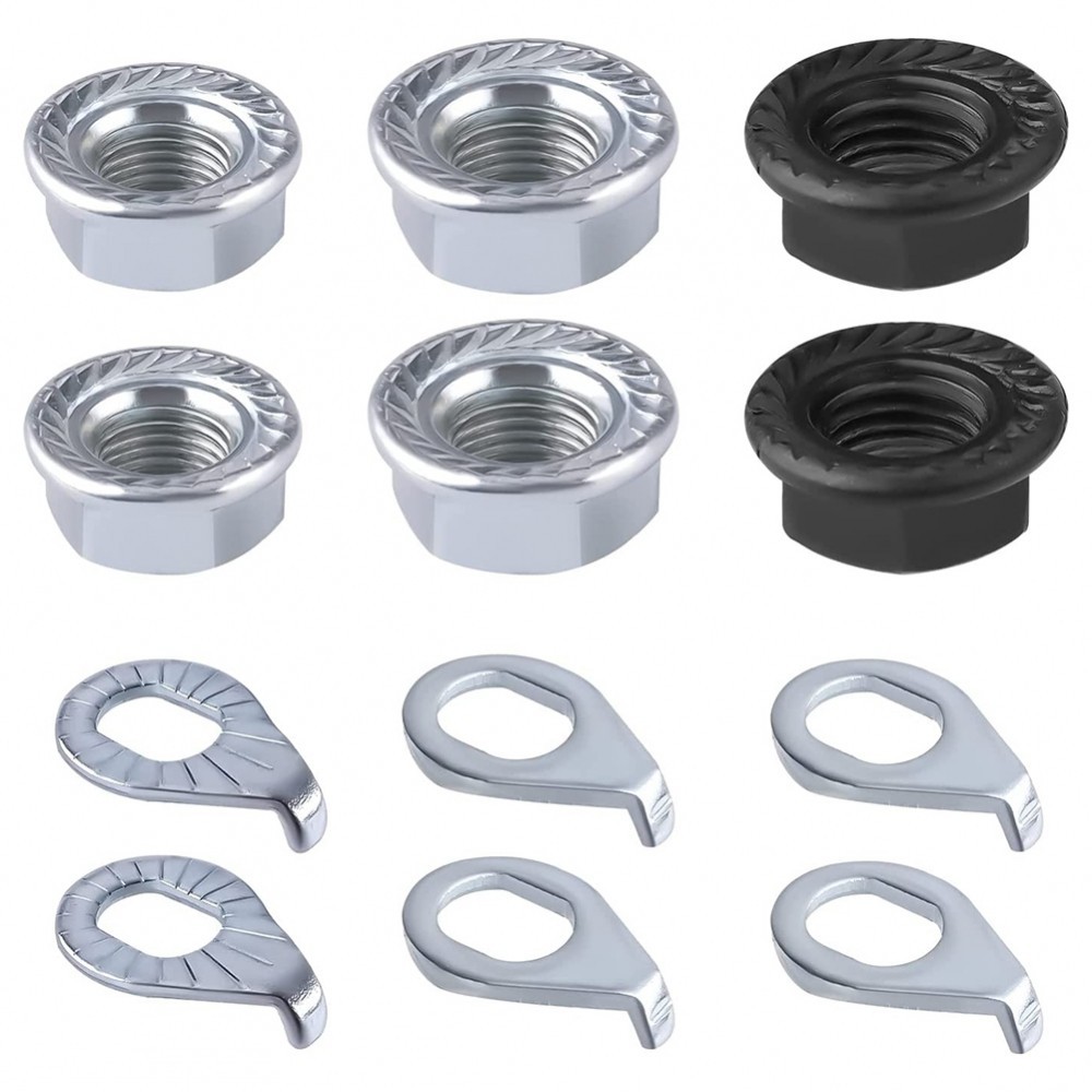 Replacement Carbon Steel Bike Hub Motor Nuts Safety Washer for Front or ...