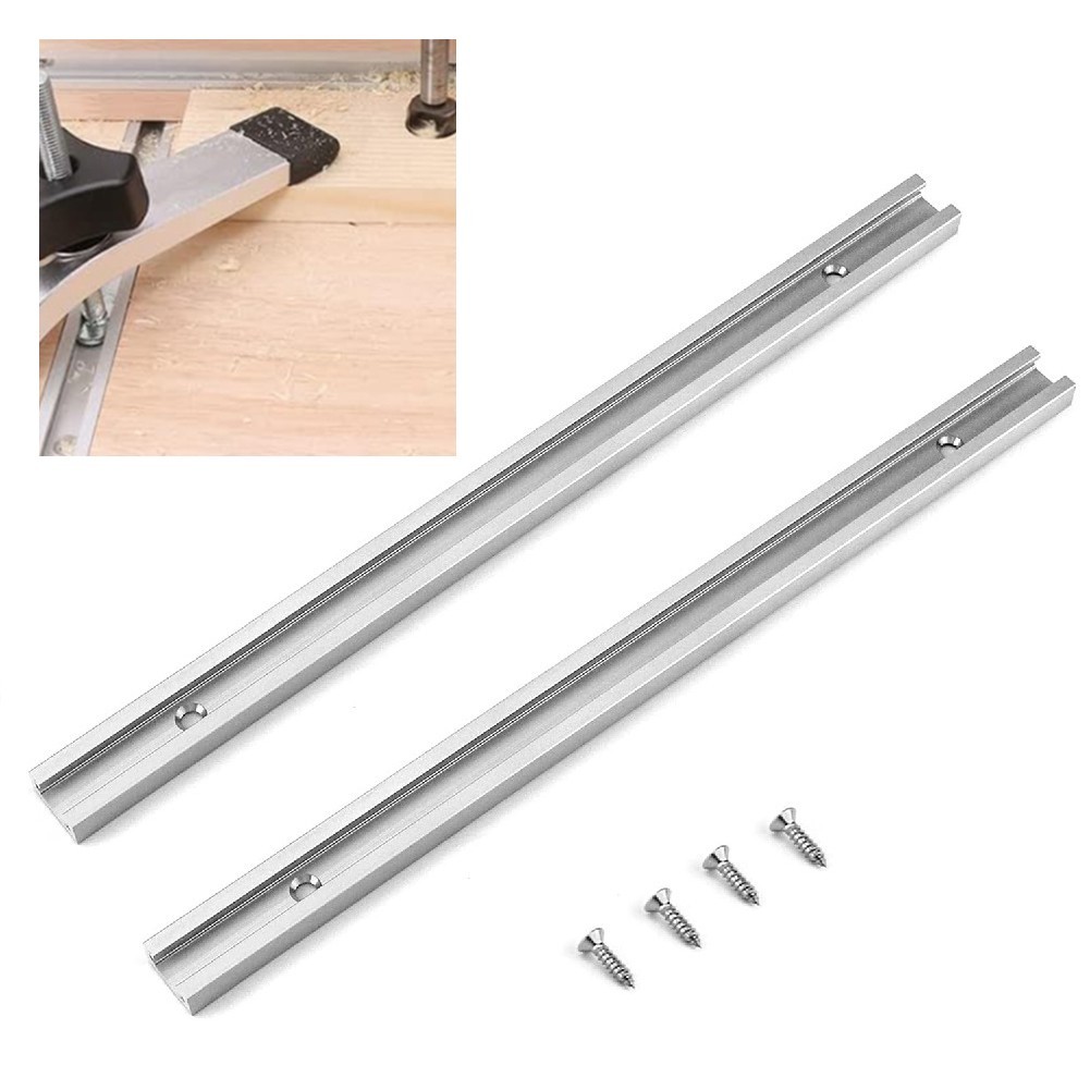 ⭐Whoops⭐2 ชิ้น 12 นิ้ว 300 มิลลิเมตร T-Track T-Slot Miter Track ...