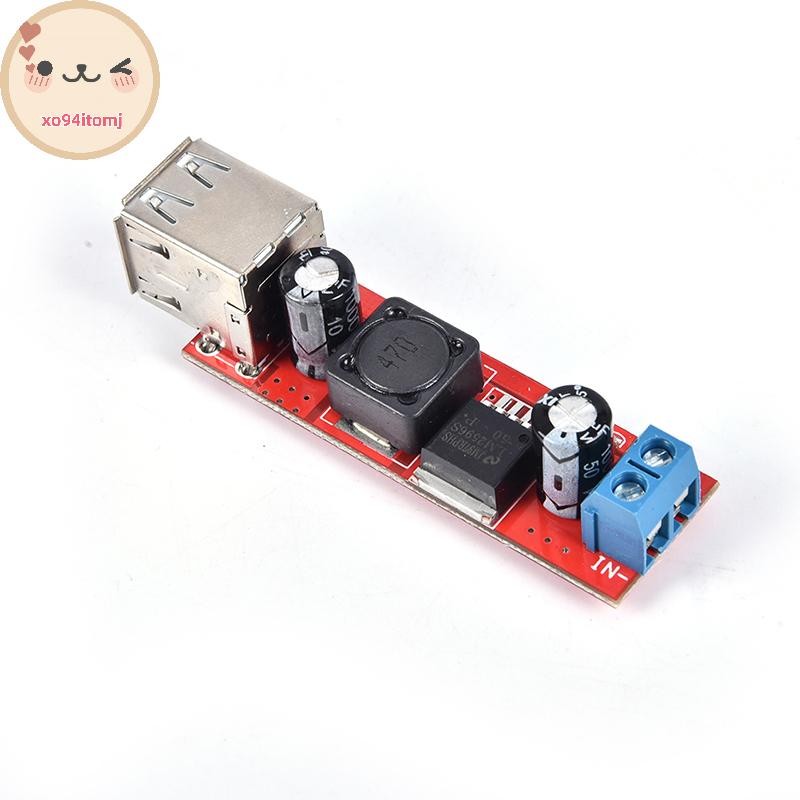 Xotomj DC 6V-40V 12V ถึง 5V 3A Dual USB Charger DC-DC Step-down Converter โมดูล LM2596 TH ...
