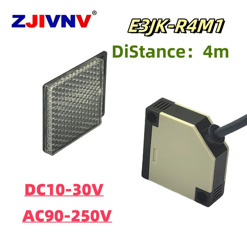 photoelectric switch E3JK-R4M1 DC 12~24V, AC90-250V Detective distance 4M Potoelectric switch ...