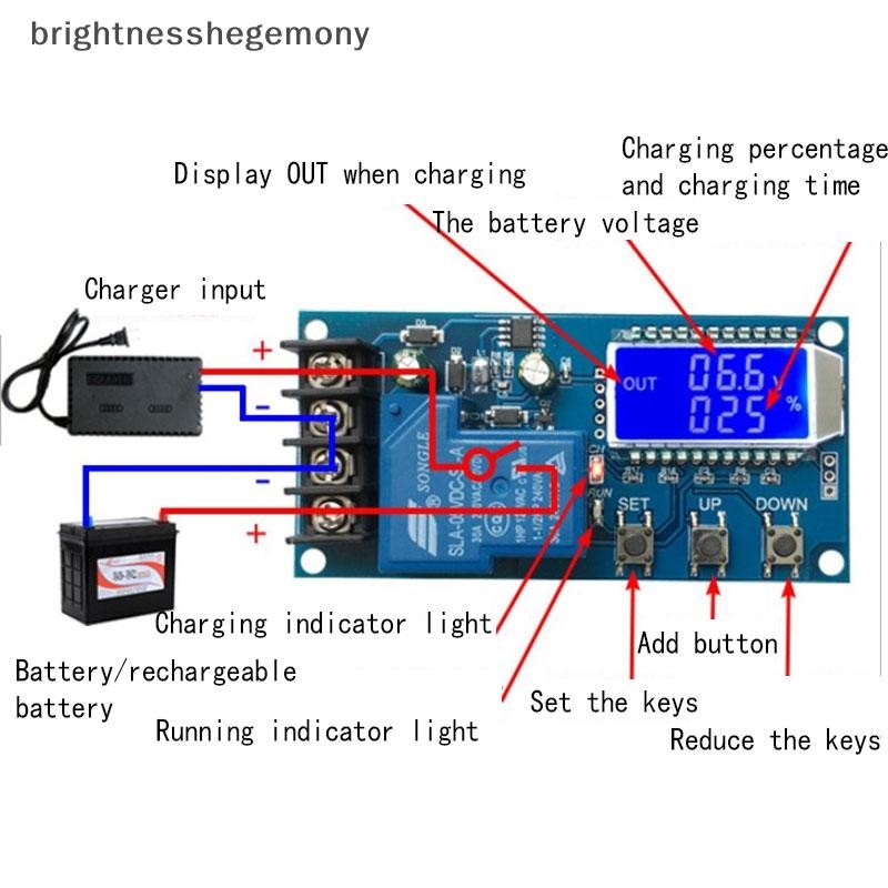 BGTH โมดูลเครื่องชาร์จจอแสดงผล LCD ควบคุม Overcharge Protection Board ...