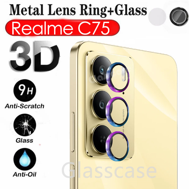 [คลังสินค้าพร้อม]เลนส์กล้องโลหะสําหรับRealme C75 C75x C71 C65 C65s ...