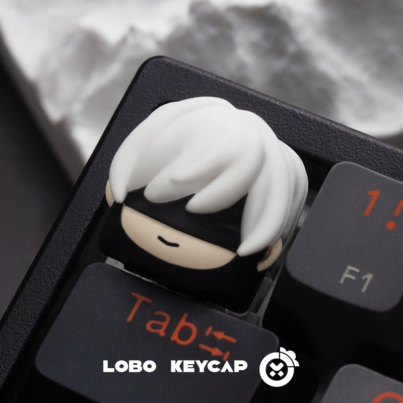 Nier: Automata Keycap 3D Creative น่ารักการ์ตูน MX สวิทช์คีย์บอร์ด ...