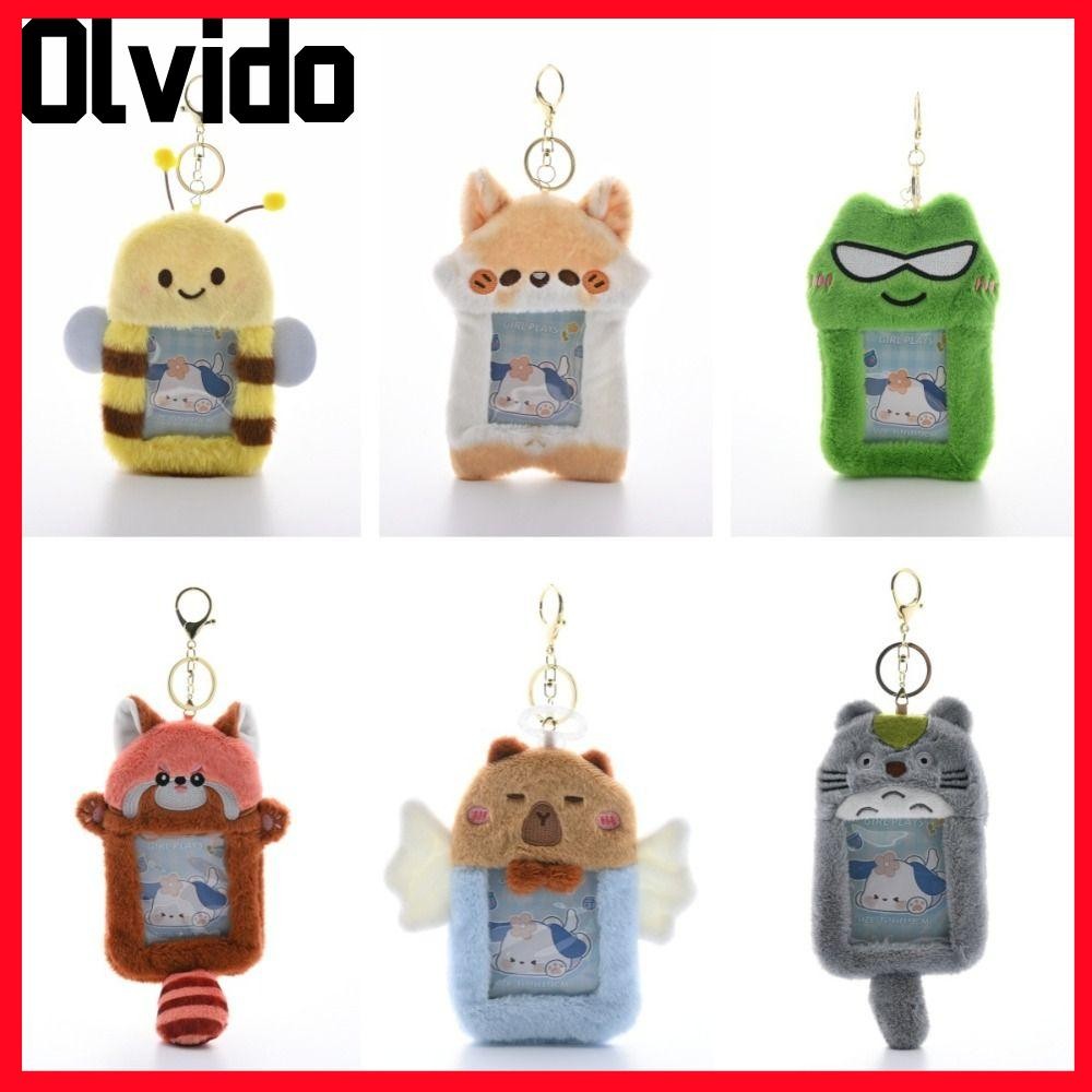 การ์ดรูปถ่าย OLVIDO, ที่ใส่การ์ดรูปถ่าย Capybara ตุ๊กตา, การ์ดพกพา ...