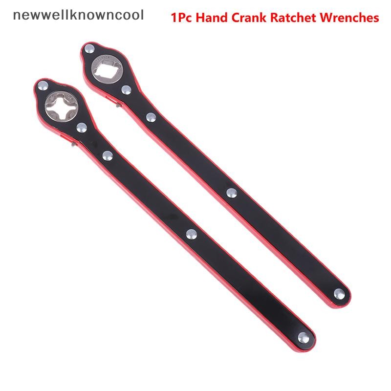 Newwellknowncool รถจักรยานยนต์ล้อ Hand Crank Ratchet ประแจโรงรถยางล้อ ...