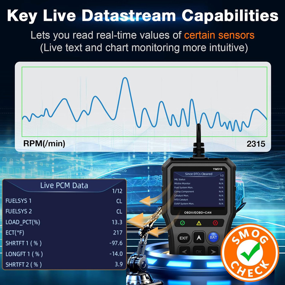 เครื่องสแกนเนอร์ On-BD2 Easy Setup On-BD เครื่องอ่านการ์ดแรงดันไฟฟ้าจอ ...