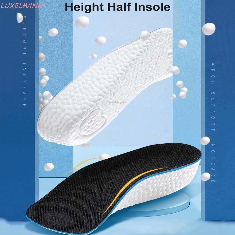 Luxeliving เพิ่มความสูง Insoles Soft Shock Absorption Foam Shoe Pads ...